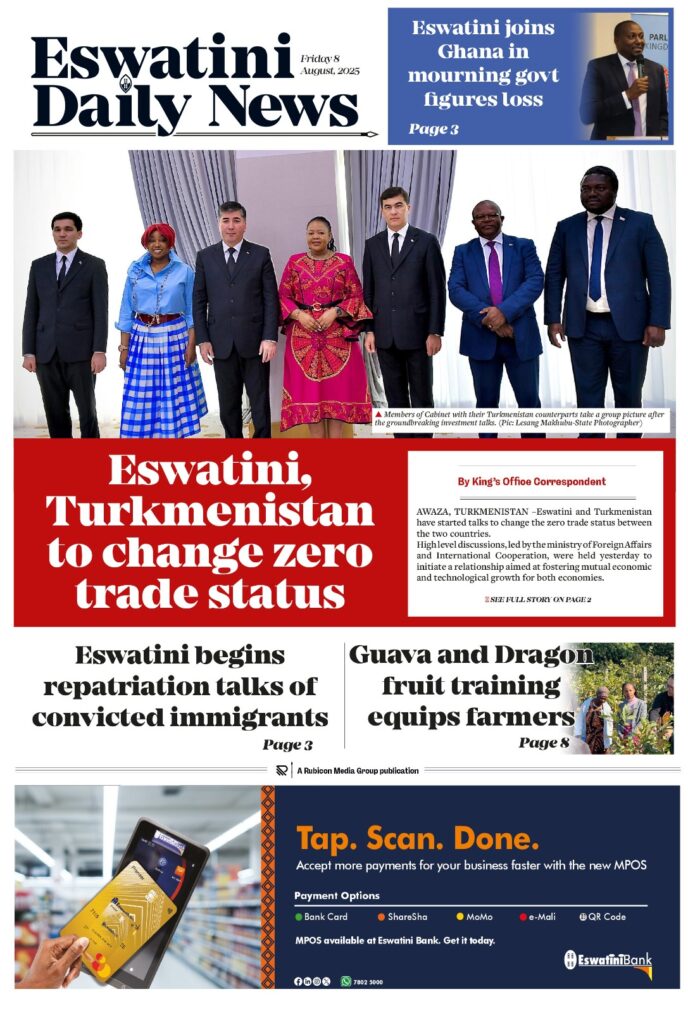 EDN August 8, 2025 - Eswatini Daily News